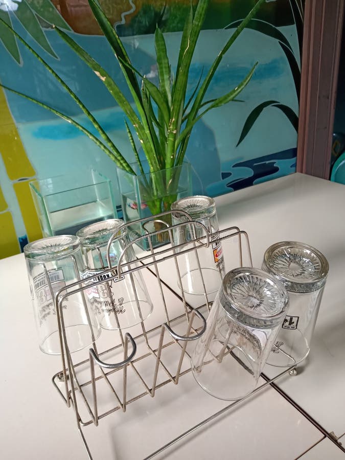 Glasses on the Table Look Nice Editorial Stock Image - Image of ...