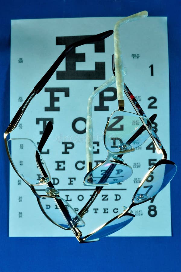 Table of Vision Testing, Glasses, Doctor`s Log. Glasses - Optical ...