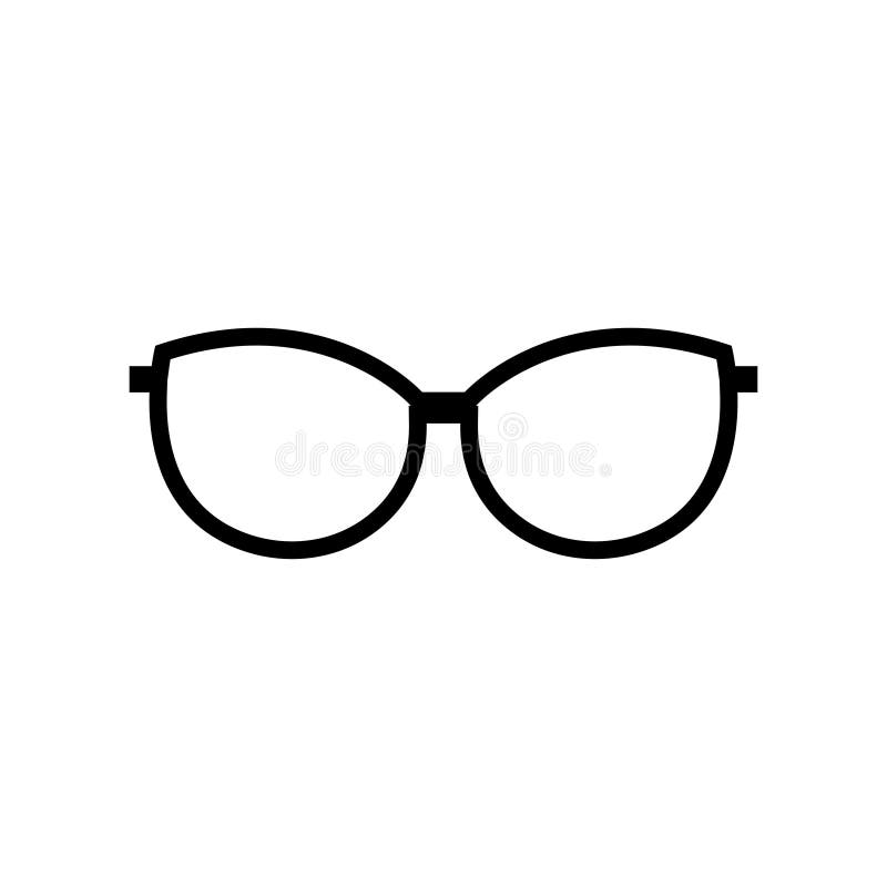 Glassess Icon Vector Flat Design Stock Vector - Illustration of happy ...