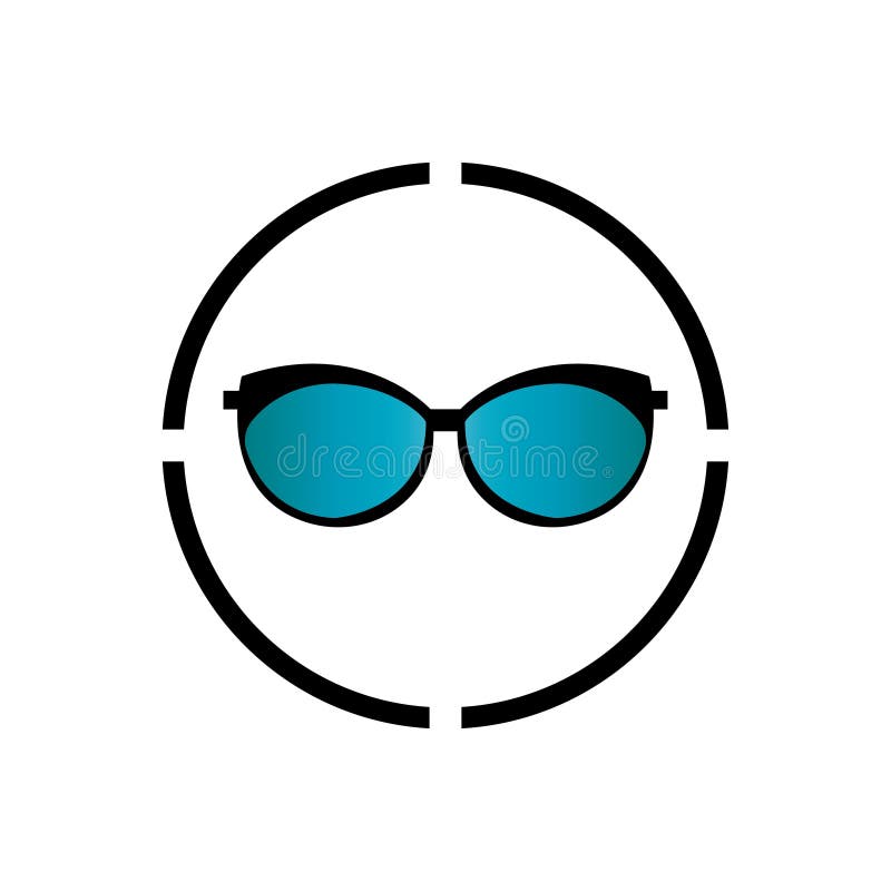 Glassess Icon Vector Flat Design Stock Vector - Illustration of ...