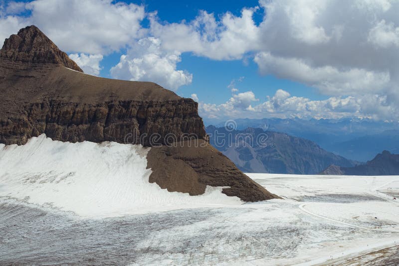 Glassier 3000. Switzerland. Stock Image - Image of rock, landscape ...