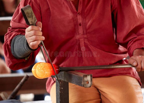 Glassmaker stock photo. Image of color, blower, tools - 14027136