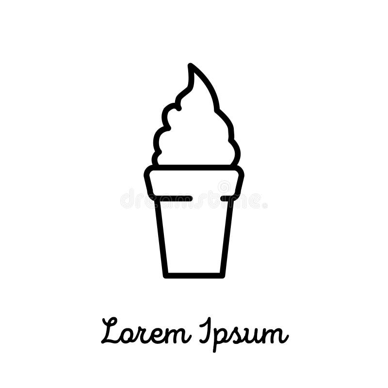 Glasssymbol Eller Logo I Modern Stil Vektor Illustrationer ...