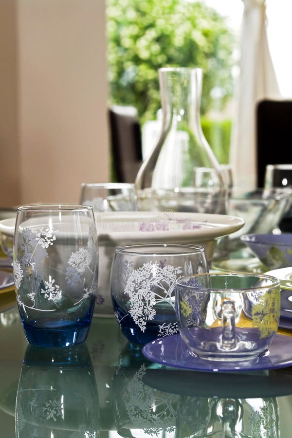 Glassware stock photo. Image of shine, home, glass, table - 14319548