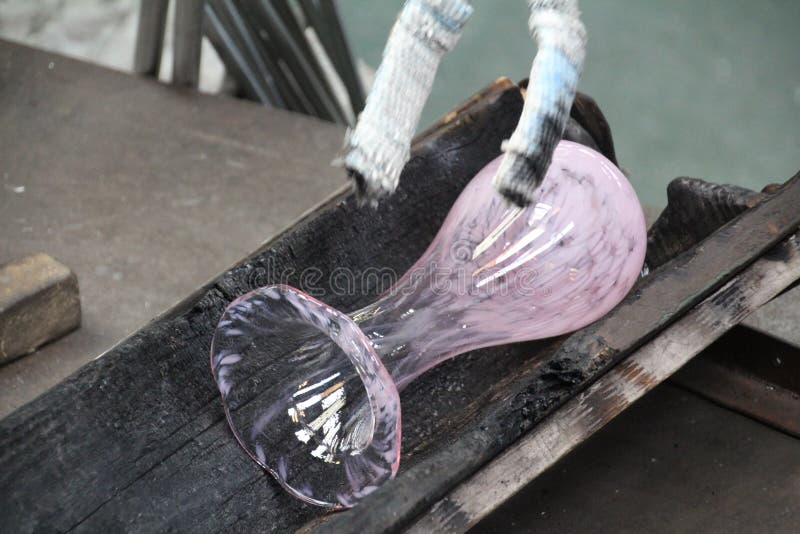 Handmade Glassware stock image. Image of manufacturing - 124911223