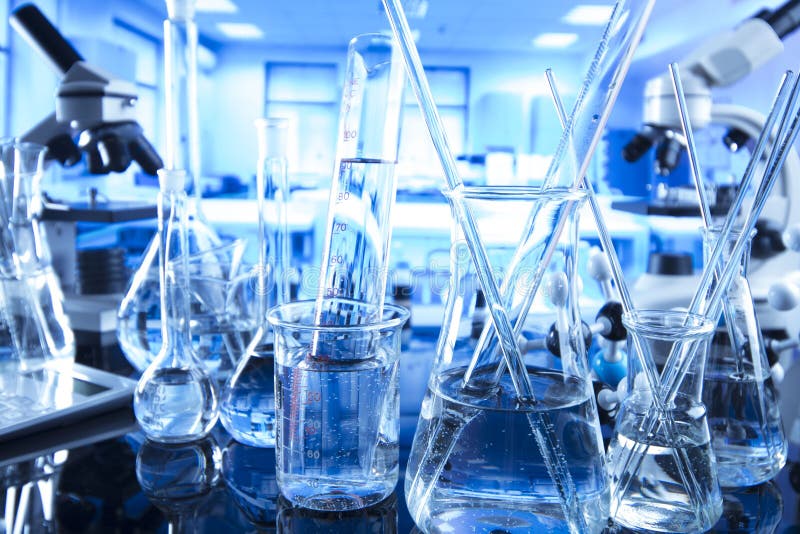 Glassware in laboratory stock image. Image of pharmaceutical - 84326447
