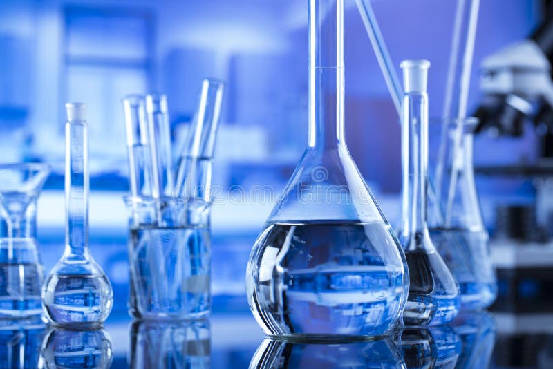 Glassware in laboratory stock photo. Image of pharmaceutical - 84326694
