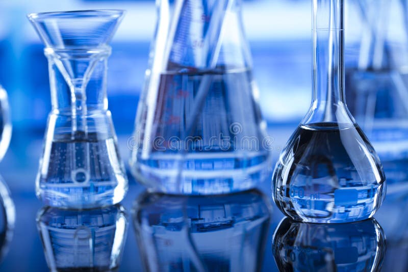 Glassware in laboratory stock photo. Image of pharmacy - 84328002