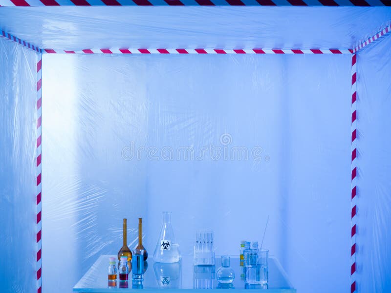 Glassware Prepared for Experimenting in the Lab Stock Image - Image of ...