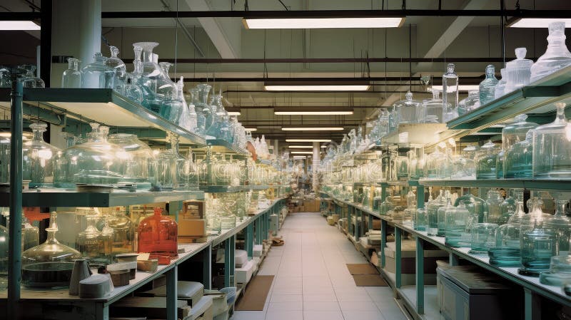 Glassware production stock illustration. Illustration of appealing ...