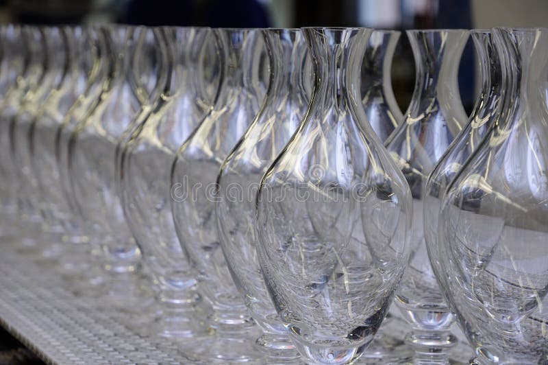 Glassware production stock image. Image of glassware - 43330977
