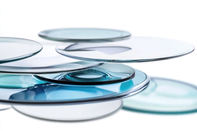 Glassware Stacked High, with Multiple Layers and Textures Stock Photo ...