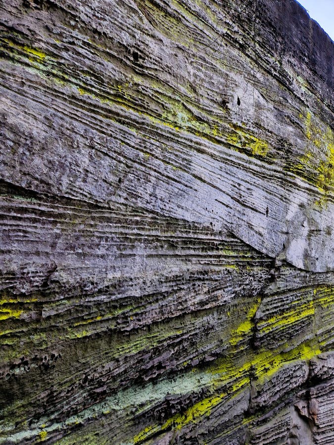 Glassy Formations are a Great Texture with a Dividing Line Stock Image ...