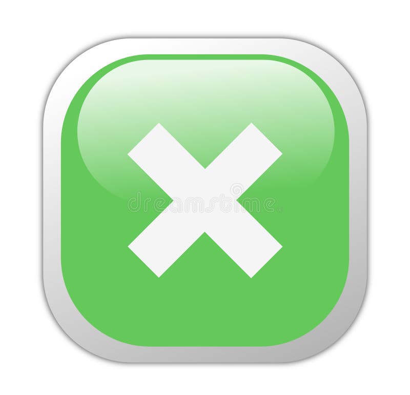 Glassy Green Square Cross Icon Stock Illustration - Illustration of ...