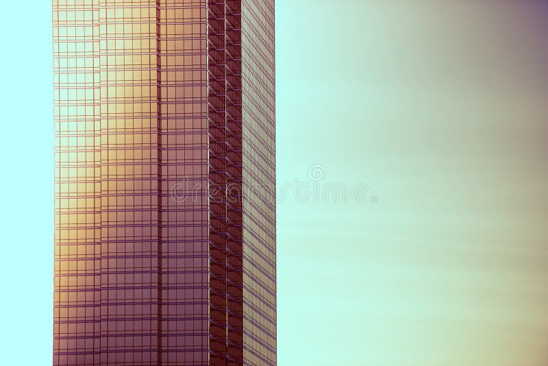 Glassy Modern Building stock image. Image of sunset, building - 51610247