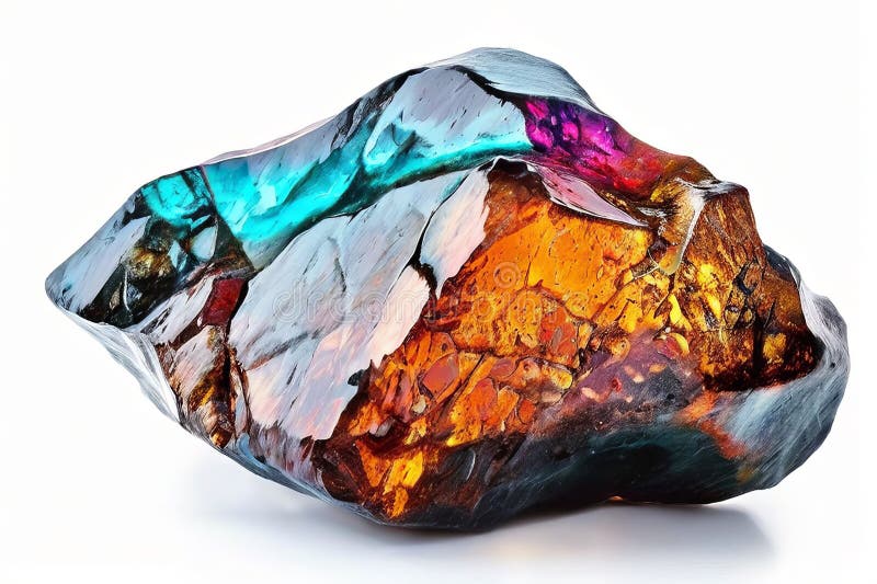 Glassy Pattern Smart Rock a Close Up of a Smart Rock with a Glas Stock ...