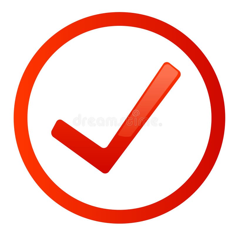 Tick Button stock illustration. Illustration of mark, approve - 4770641