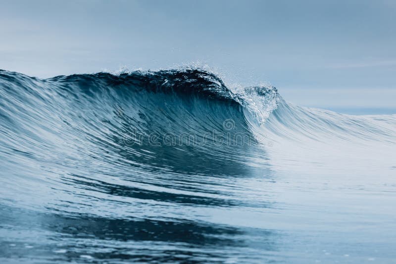 Glassy Wave. Perfect Swell for Surfing in Hawaii Stock Image - Image of ...