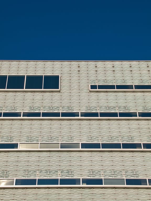 Glassy white facade. stock photo. Image of netherlands - 12699394