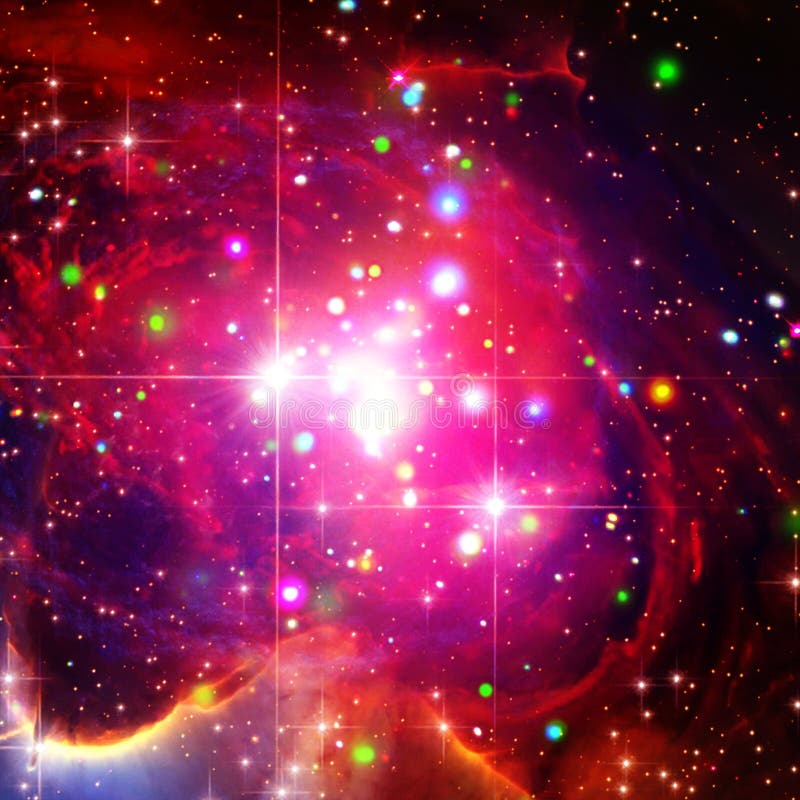 Glaxies and Nebula in Deep Space. Star Cluster Stock Image - Image of ...