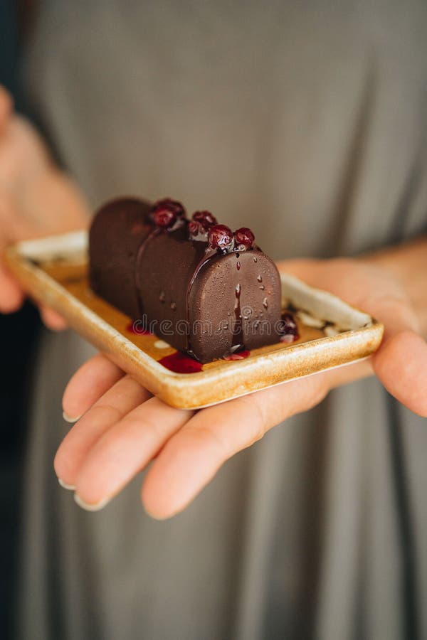 Glazed Curd Dessert with Vanilla Flavor Stock Image - Image of piece ...