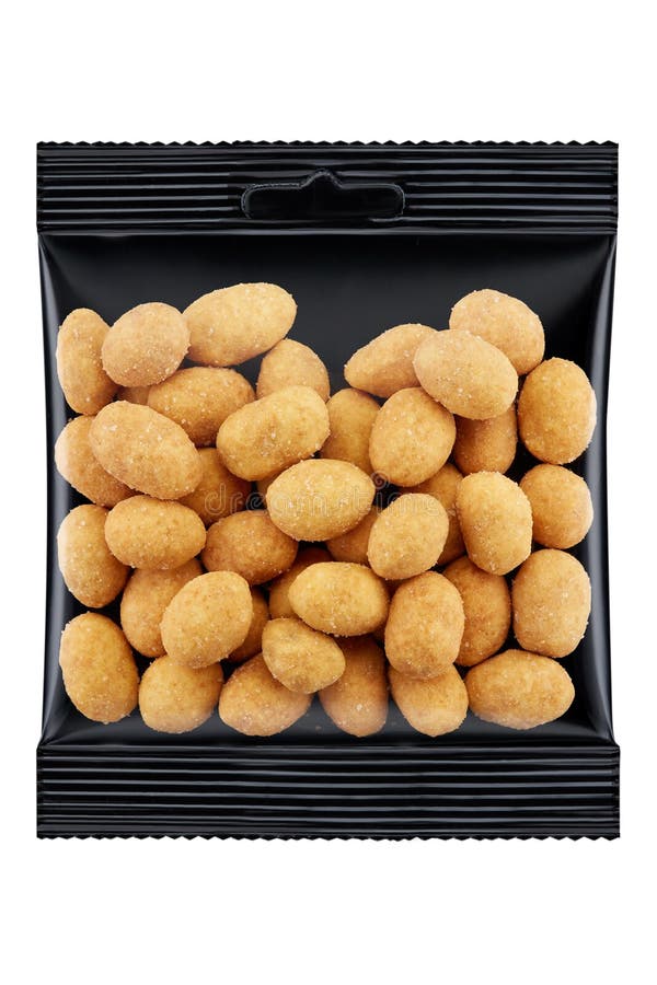 Glazed Peanuts in a Package with Cheese Flavor Stock Image - Image of ...
