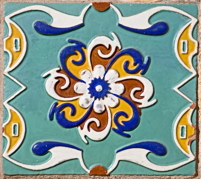 Glazed tile 5 stock photo. Image of trimmings, multicolored - 7167276