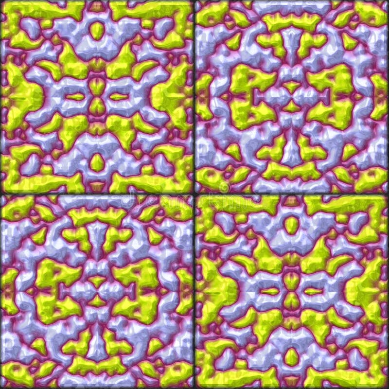 Glazed Tiles Seamless Generated Texture Stock Illustration ...
