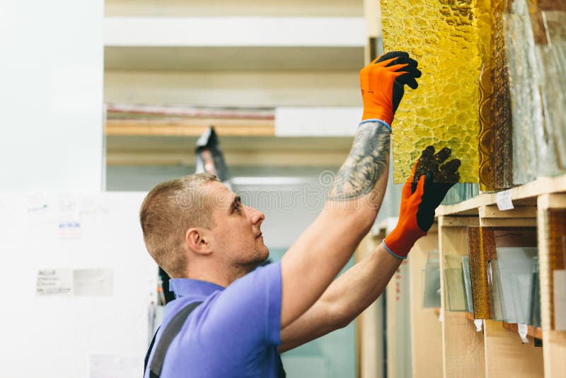 Worker Picking a Green Apple Stock Photo - Image of pick, caucasian ...