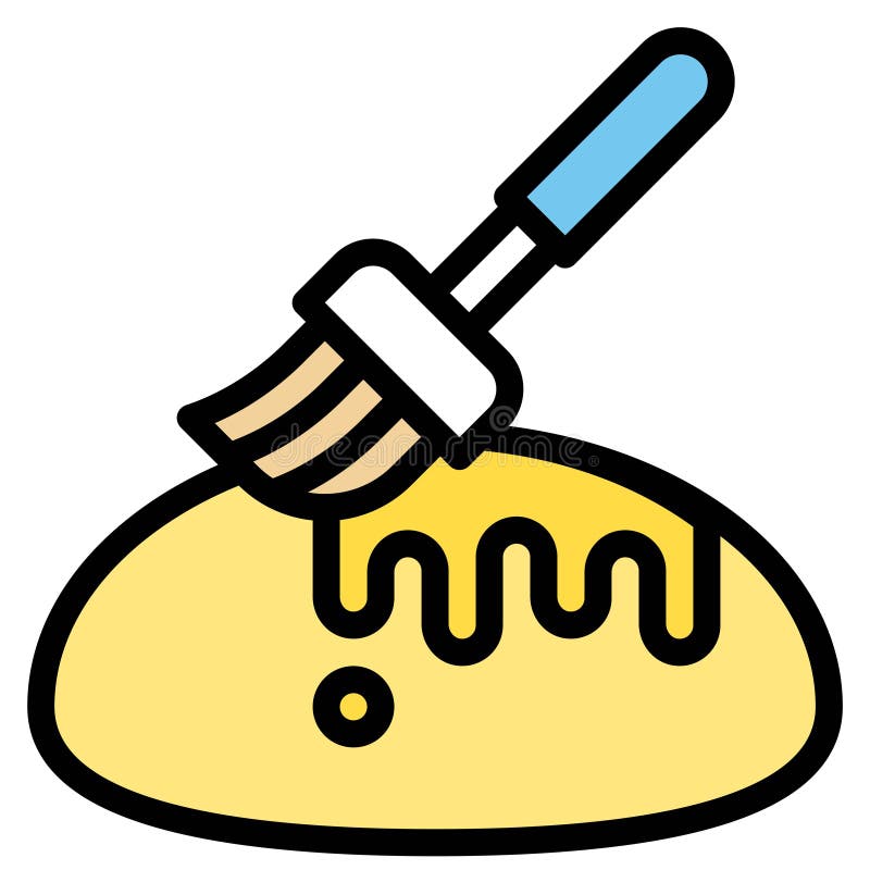 Glazing or Topping Icon, Bakery and Baking Related Vector Stock Vector ...