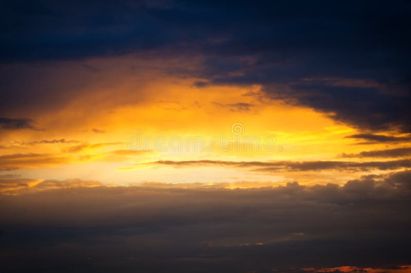 Dark clouds at sunset stock image. Image of beautiful - 100807195