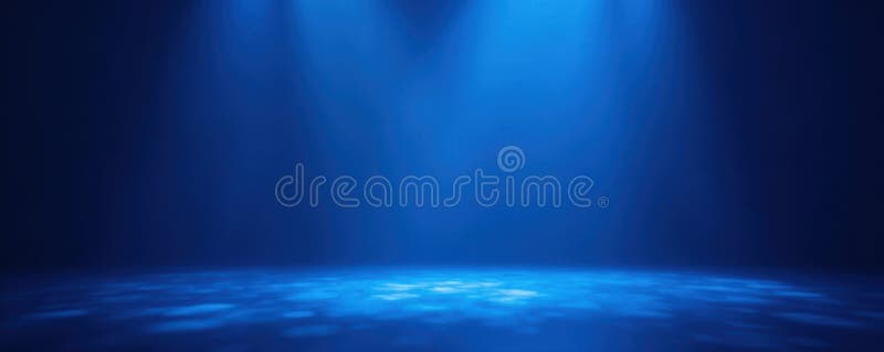 Gleaming Blue Stage Lights, Stark Shadow Contrast, Dramatic Lighting ...