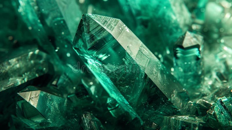Emerald Green Crystal Cluster Macro Photography Gem Art Stone Shiny ...