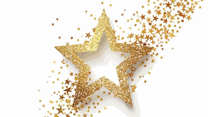 Gleaming Glitter Frame Star Square Sparkle Stock Vector - Illustration ...