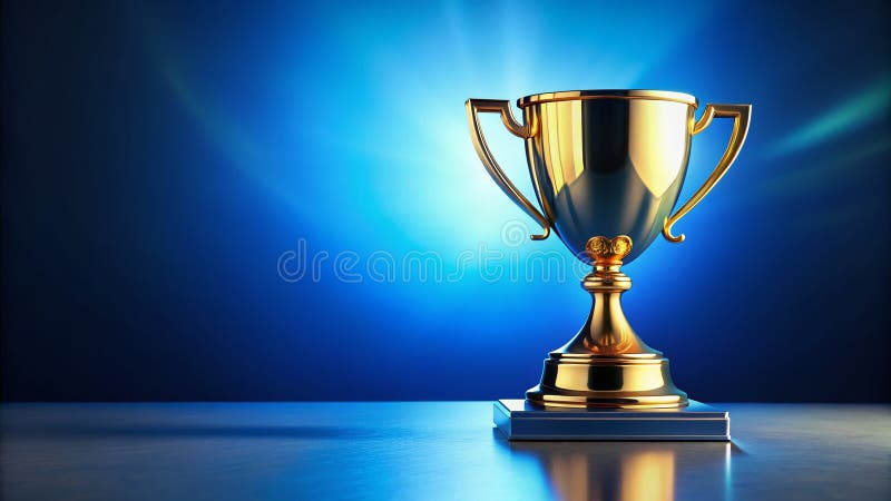 A Gleaming Gold Trophy Cup Symbolizing Triumph and Sporting Achievement ...