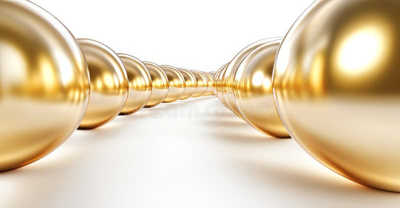 Gleaming Joy: Magnificent 3D Image of Glittering Gold Confetti Party ...