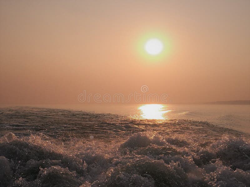 The Gleaming Light upon the Wave of River Stock Image - Image of ...