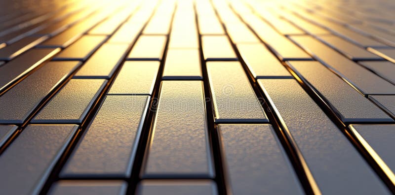 A Gleaming Metal Surface Highlighting Light and Texture Variations ...