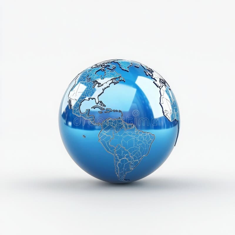 Blue Globe stock illustration. Illustration of international - 334816357