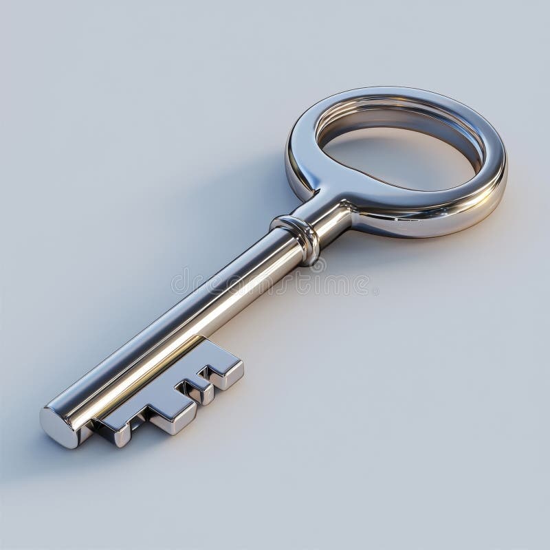 Silver Key stock illustration. Illustration of silver - 335160335