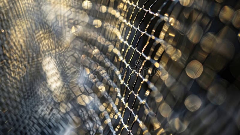 The Gleaming Surface of the Mesh Reflecting Light and Creating a ...