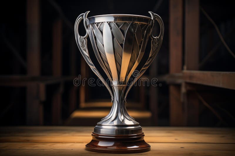 Gleaming Trophy Cup Champion. Generate Ai Stock Photo - Image of event ...