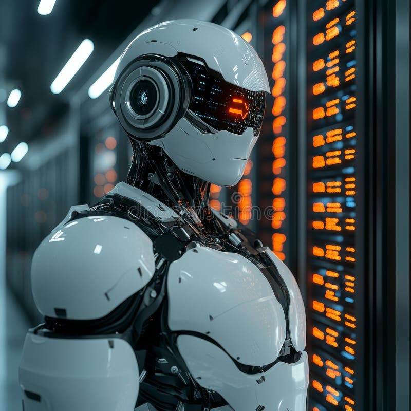 AI Server Room stock illustration. Illustration of intelligence - 335265495