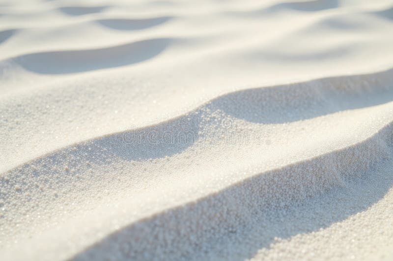 Gleaming White Sand Beach Texture, Close Up View, Nature, Element ...