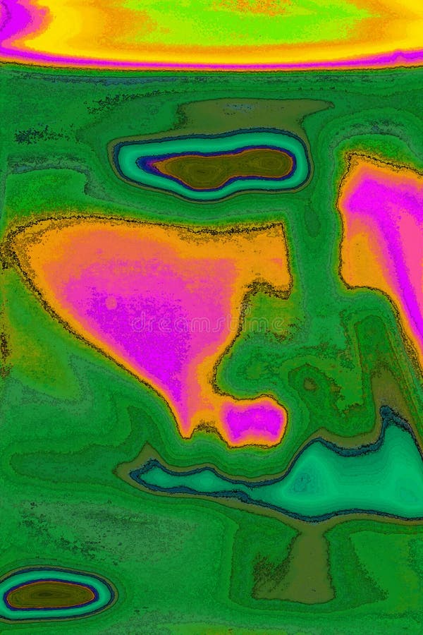 Gleeful Abstract Colorful Forms and Lines Stock Illustration ...