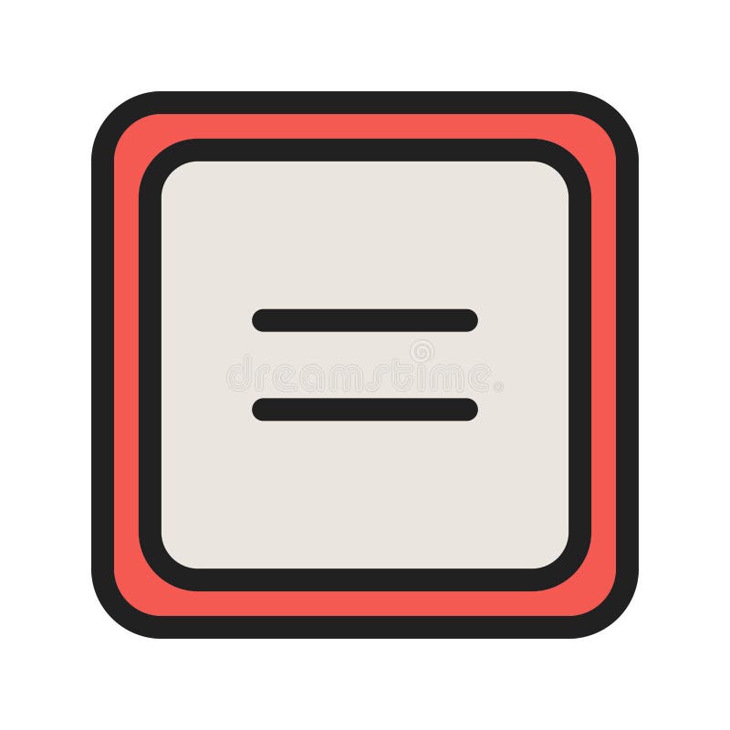 Gleichgestelltes Zum Symbol Vektor Abbildung - Illustration von ...