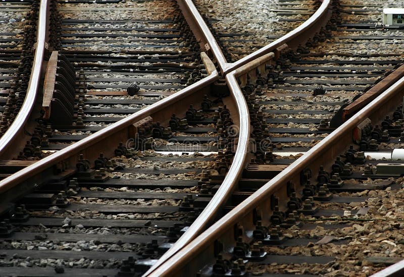 Gleis stockbild. Bild von übergang, auszug, transport, eisenbahn - 282573