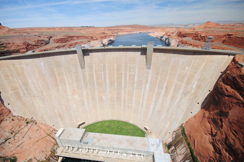 Glen Canyon Dam stock photo. Image of generation, power - 7530274