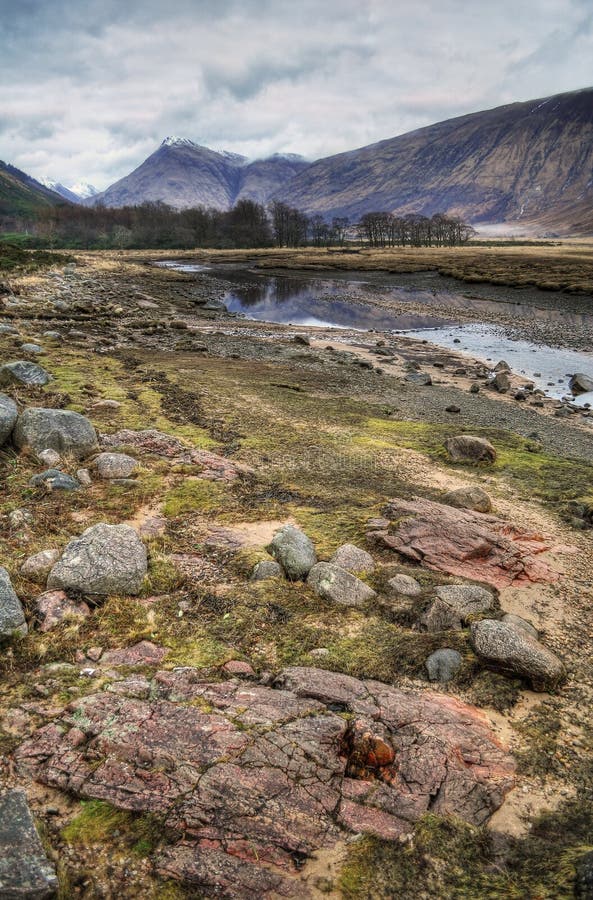 Glen Etive, Hidden Valley, Scotland, UK Stock Image - Image of isle ...