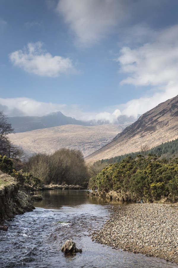 Glen Rosa on the Isle of Arran in Scotland. Stock Image - Image of ...
